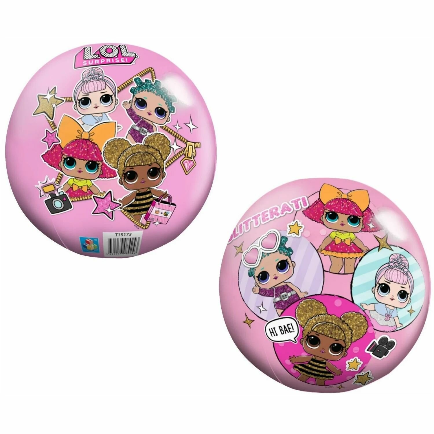 Мяч "LOL" ПВХ с полноцветн 23 см, 90 г в сетке арт. Т15173