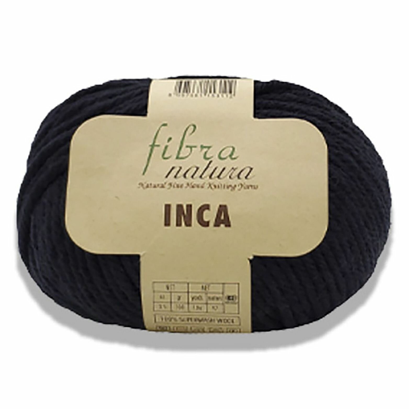 5 Мотков, Fibra Natura INCA, 100% Шерсть супервош / 100 гр. - 97 м, Цвет-43037