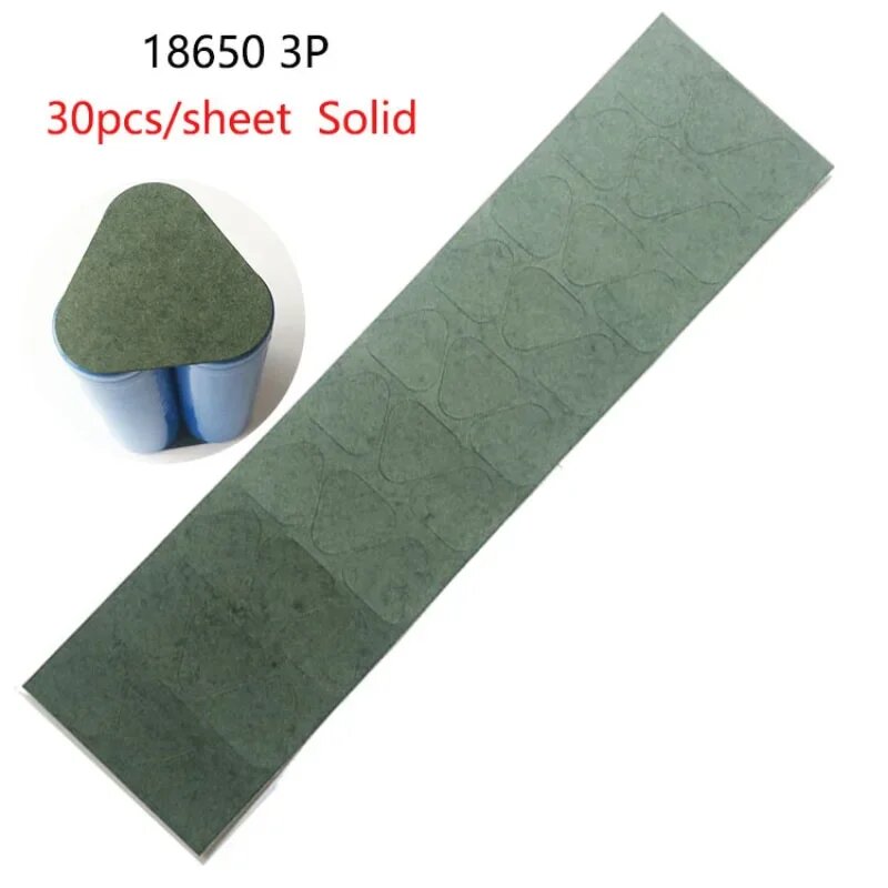 30 шт./лист 18650 литиевая батарея ячменная бумага изоляция задняя сторона с клейкой прокладкой 3 и твердая положительная изоляционная прокладка