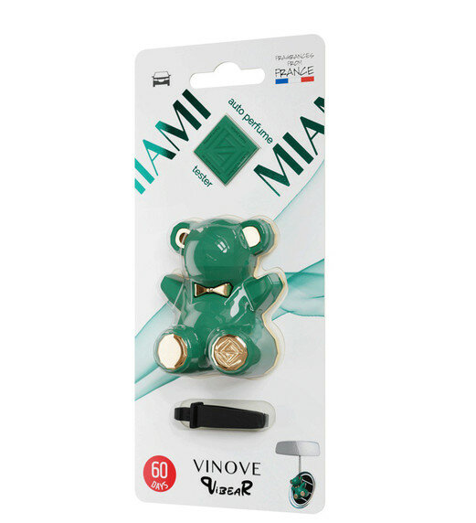 VINOVE ViBEAR Парфюмированный ароматизатор воздуха для а/м MIAMI (зеленый)