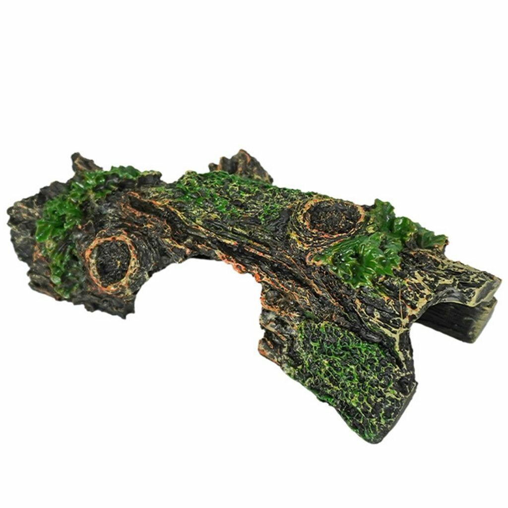 Декорация для аквариума, Аквариумный укрытие для рыб - труба из мертвого дерева 07