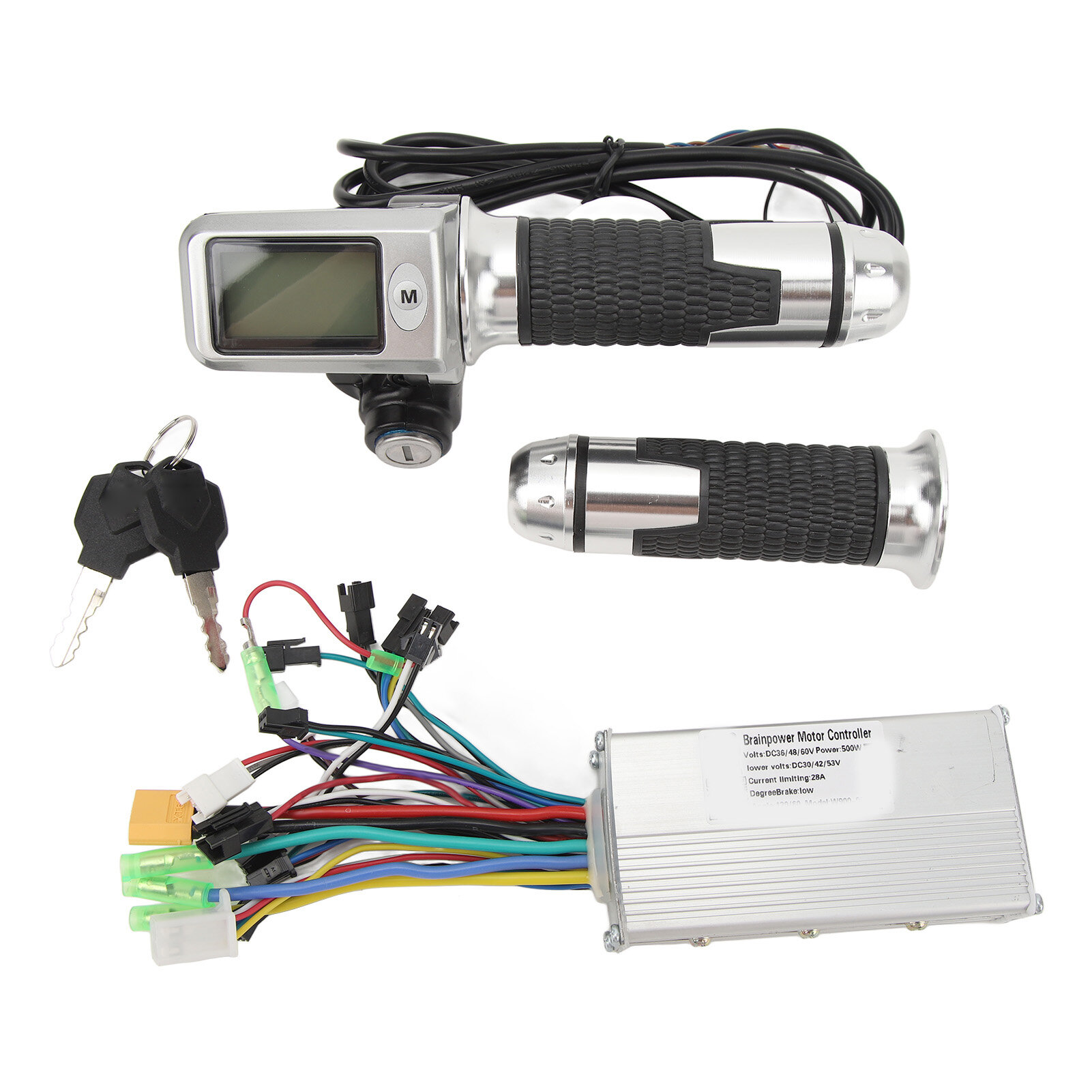 Контроллер синусоидального сигнала 36 В 48 В 500 Вт 28 А с 3 режимами работы, контроллер бесщеточного двигателя с поворотными рукоятками дроссельной заслонки, тип 5530