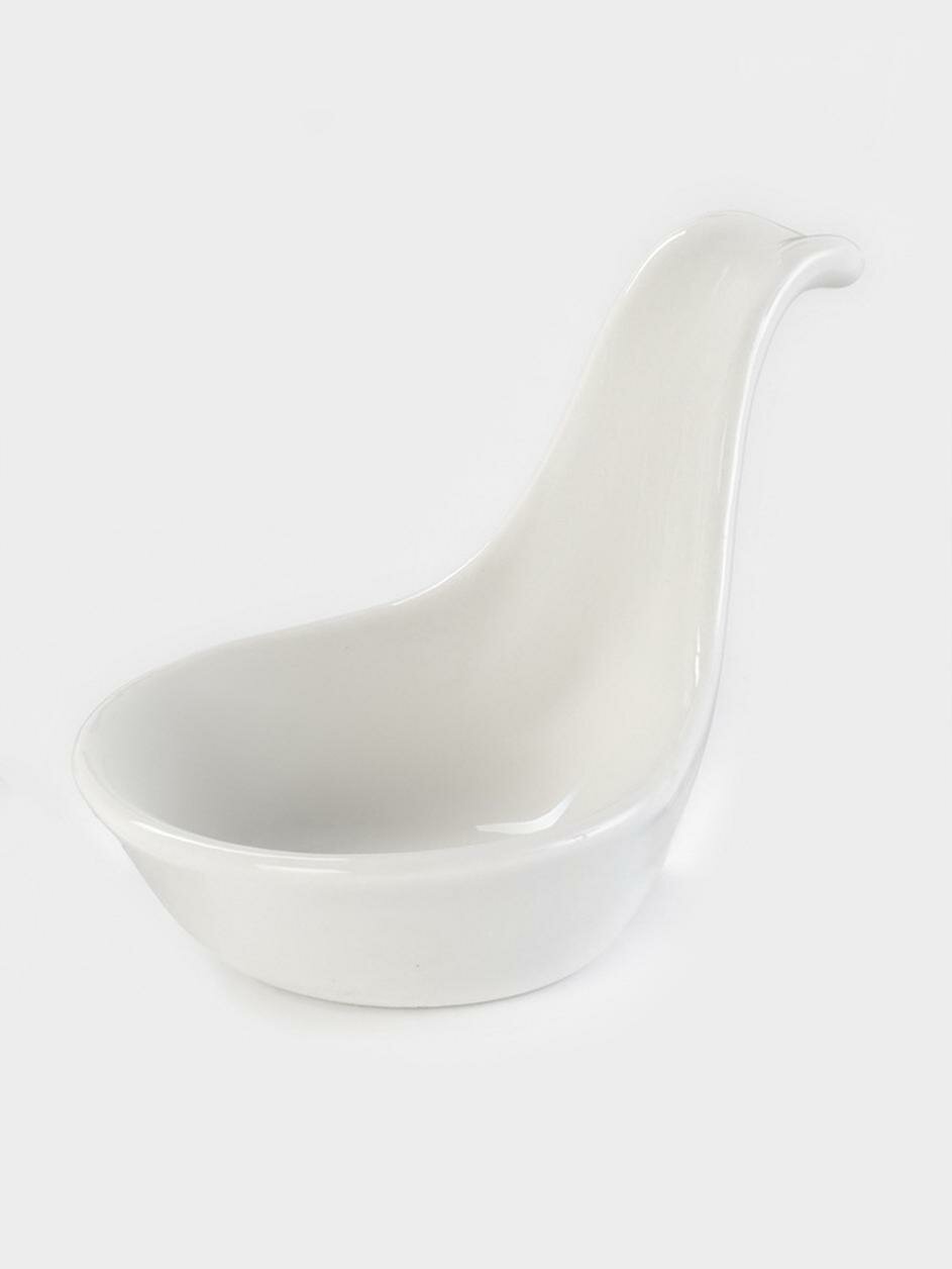 Соусник Доляна White Label, 9 × 5.5 × 6 см, материал: фарфор, цвет: белый