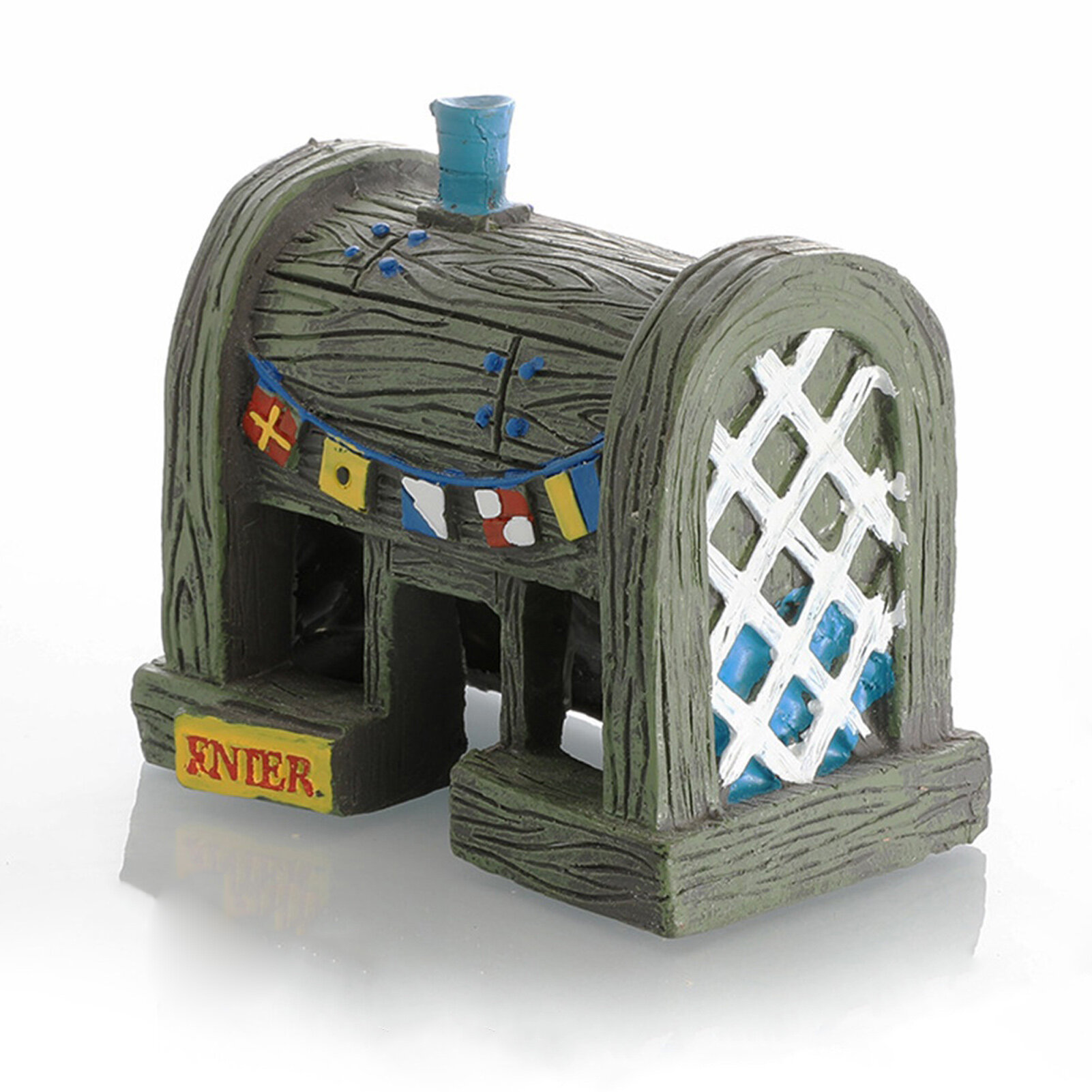 Мультяшная декорация для аквариума, милый домик для рыбок, украшение для аквариума, декорация для аквариумного ландшафта, ресторан «Король Крабсбургер».