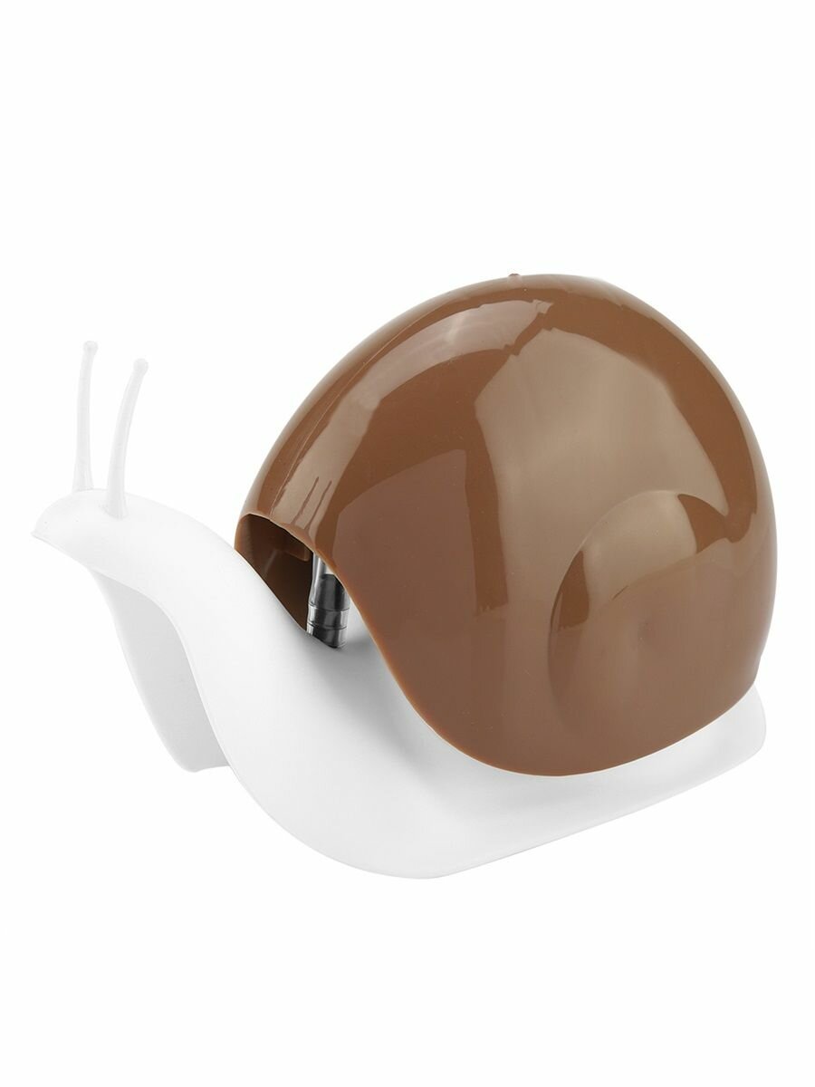 Коричневый дозатор мыла в форме улитки, пресс-стиль, держатель для бутылки с жидким лосьоном для рук в ванной комнате, настенное крепление