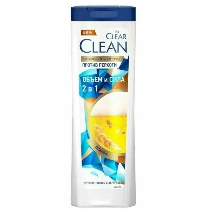 Шампунь-бальзам CLEAR 2 в 1 Объем и Сила, 365 мл