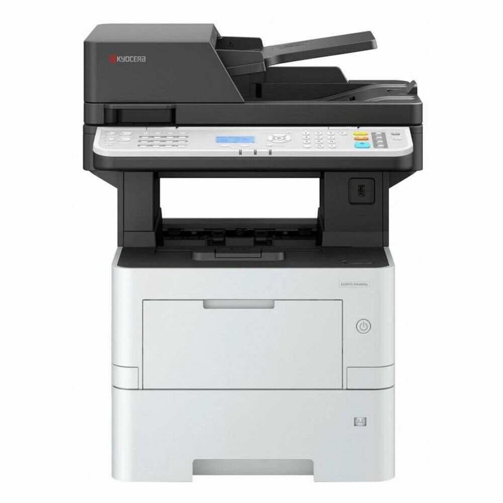 Kyocera Ecosys MA4500x A4, МФУ, лазерное, черно-белое, 45стр/мин, 1200dpi, 1400МГц, 1024Мб, 512Гб, 75АПД, 500+100, AirPrint/USB/Ethernet, 6000стр/картридж, (110C133NL0)