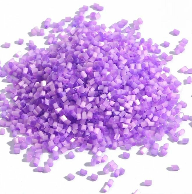 Бисер рубка для рукоделия и творчества, цвет фиолетовый, 450 гр