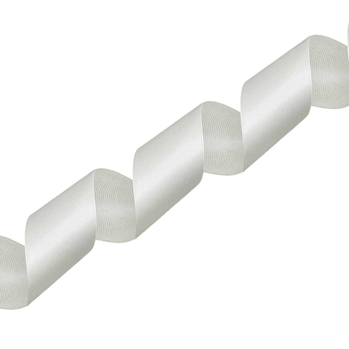 Лента атласная декоративная широкая Айрис, 5см*22,86м (047 молочный)