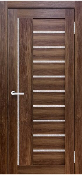 Межкомнатная Дверь Verda Y-5 Орех со Стеклом Гранит Прозрачный 2000х700мм (Полотно+Коробка+5 Наличников) / Верда.