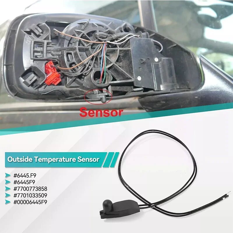 Датчик температуры внешнего воздуха, подходящий для PEUGEOT 206 207 208 306 307 308 406 407 607 2008,6445F9, 6445. F9