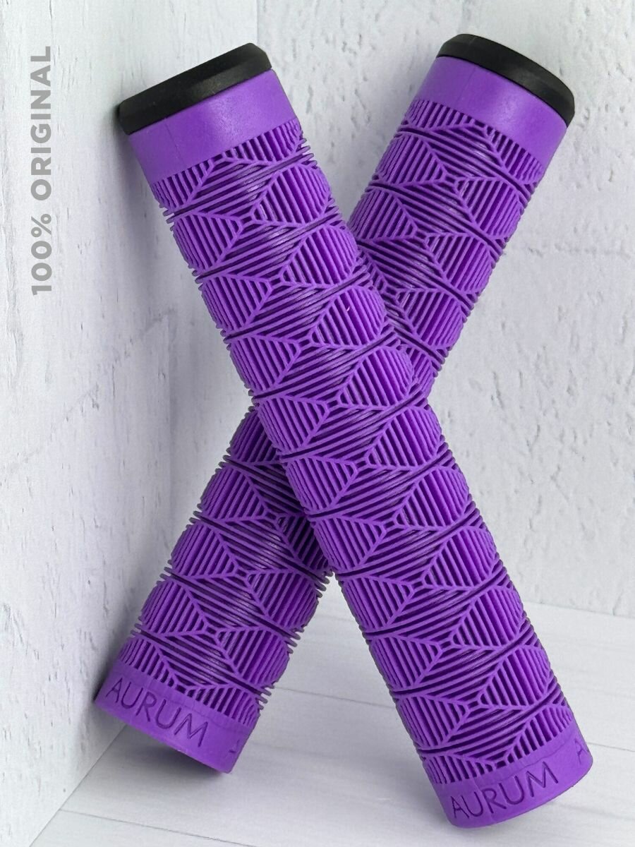 Грипсы для самоката велосипеда bmx Katana 150 - фиолетовый