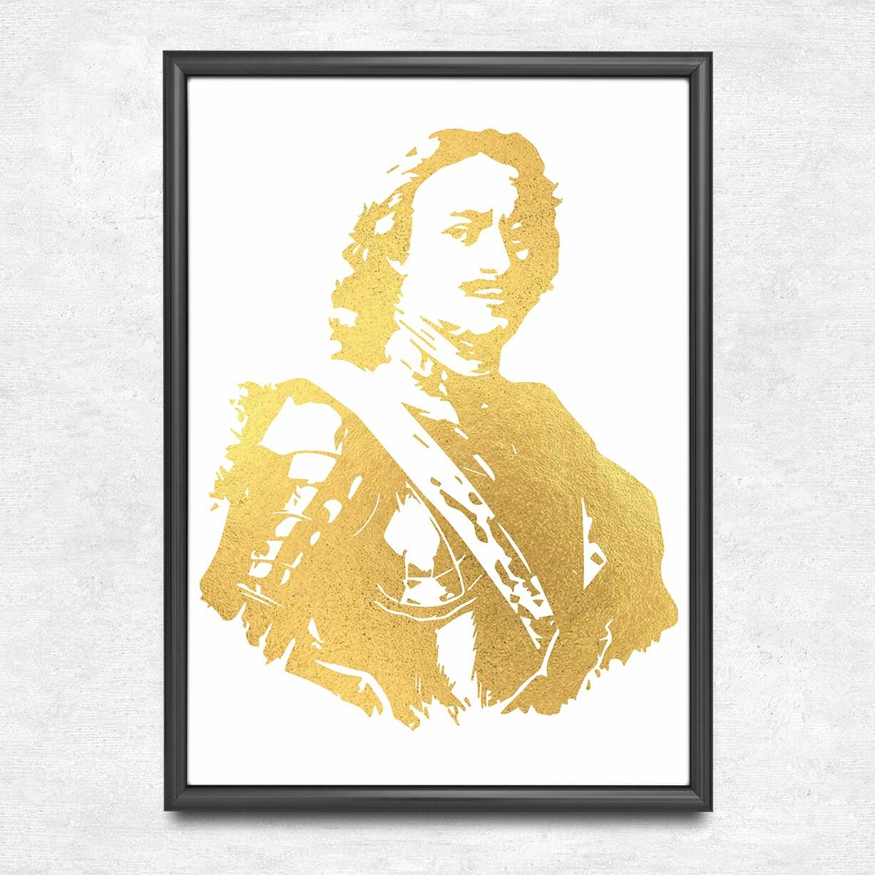 Постер Пётр I / плакат Император России Декор квартиры, дома, офиса, комнаты