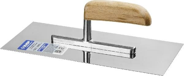 ЗУБР 130 х 280 мм, буковая ручка, штукатурная гладилка, Профессионал (0806)