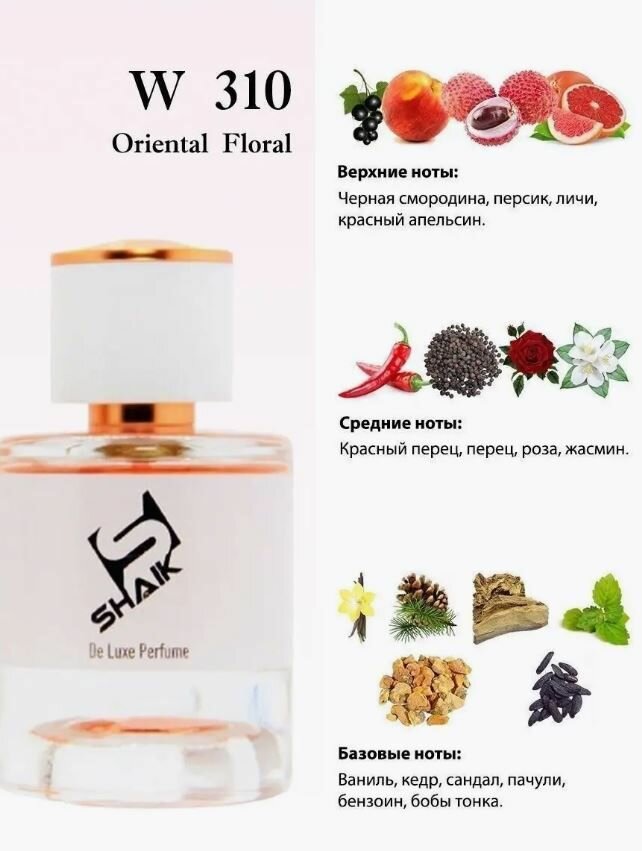 Shaiik PLATINUM W 310 Oriental Floral Парфюмерная вода 25мл Женская