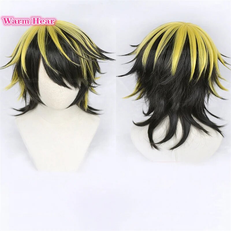 Синтетические парики для косплея Haitani Rindo Sanzu Haruchiyo Haitani Желтый, Hanemiya Kazutora A