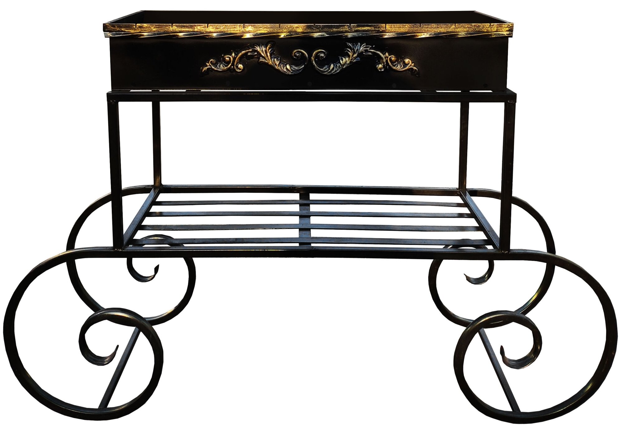 Мангал Эллада, стационарный, сварной, покрытие эмаль, 145 * 41 * 82 см