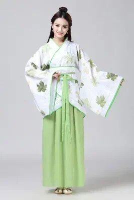 Женский винтажный ханьфу Hanfu комплект L, 3-green