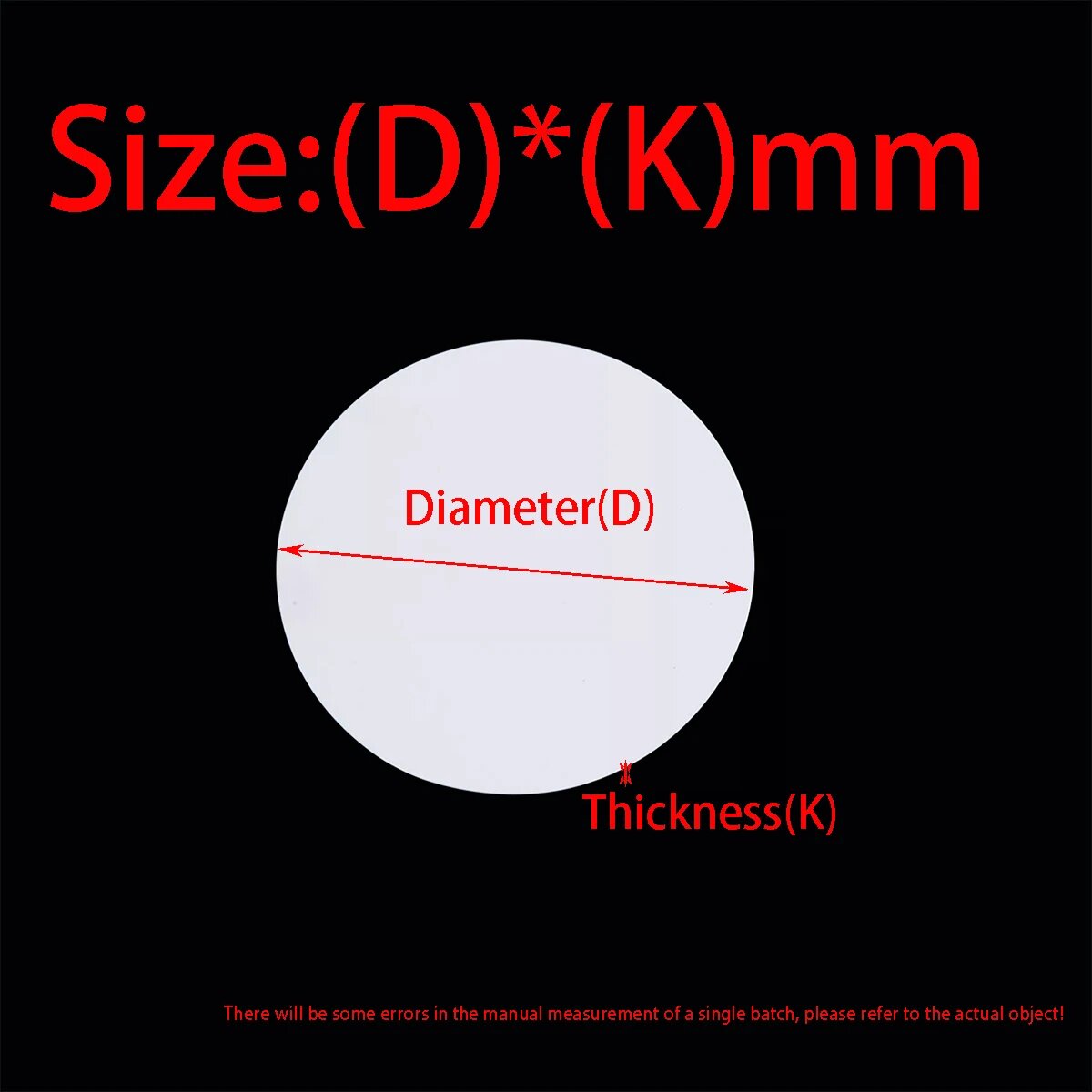 Керамические листы из глинозема 96, диаметр 0.25-4 мм 20X1mm10PCS