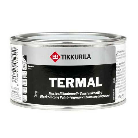 Краска Tikkurila termal Силиконалюминиевая, черная