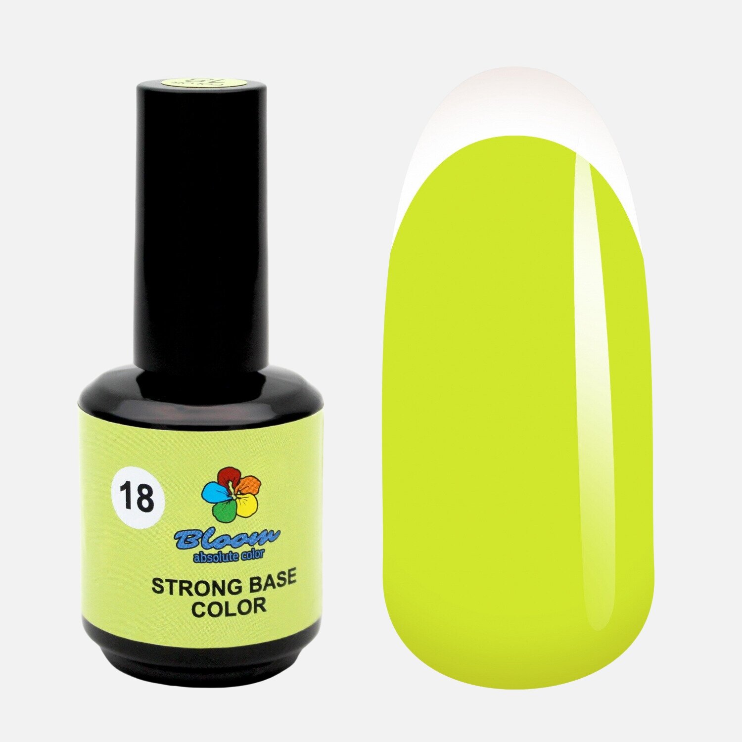 Жесткая цветная база для гель-лака Bloom Strong Color №18 15 мл ❗️ВНИМАНИЕ❗️СРОК годности 01.2026
