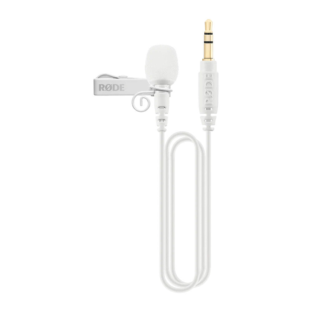Петличный микрофон RODE Lavalier GO White, c разъёмом TRS 3,5мм, белый