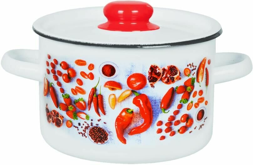 Кастрюля 1с16с/1 Паприка эмал цил 2,9л