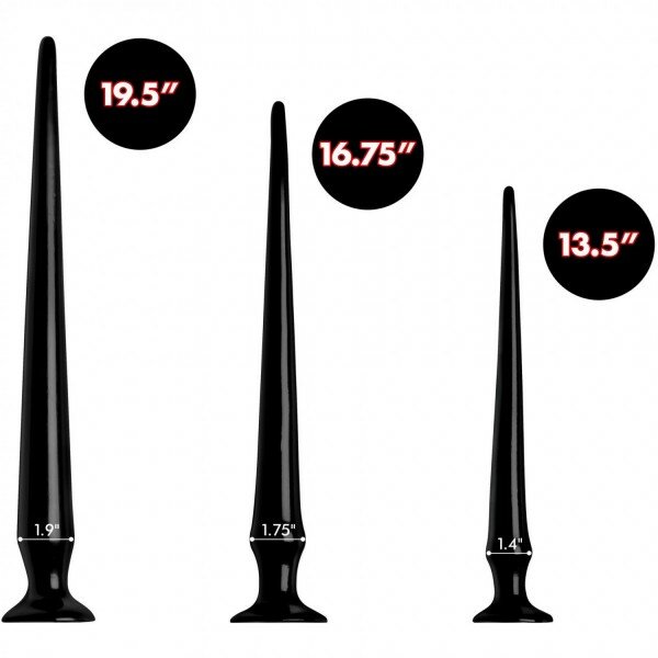 Набор длинных анальных пробок XR Brands Hosed Slim Tapered Anal Hose Trainer Set