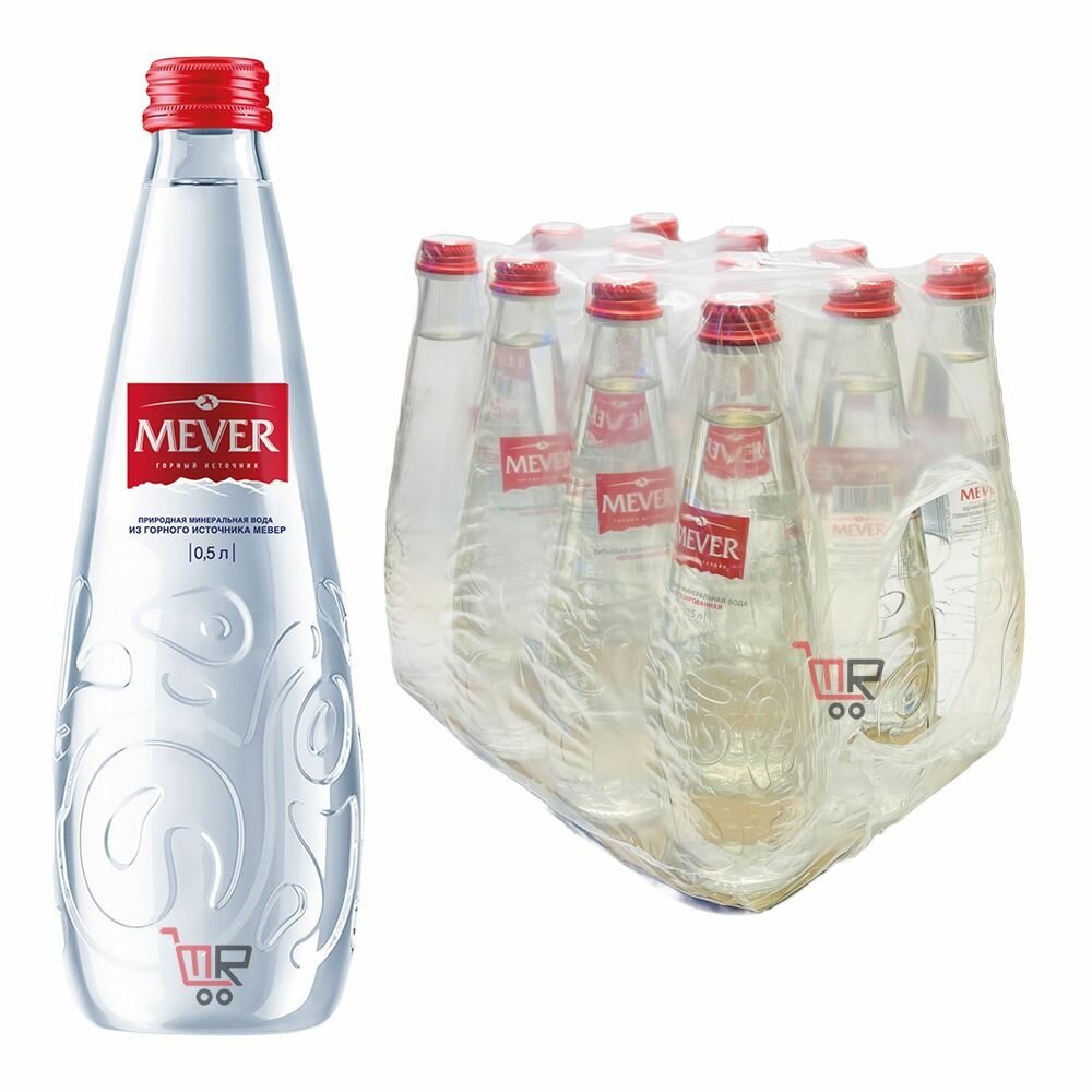 Минеральная вода "Мевер" негазированная 0,5 л, 12 шт.