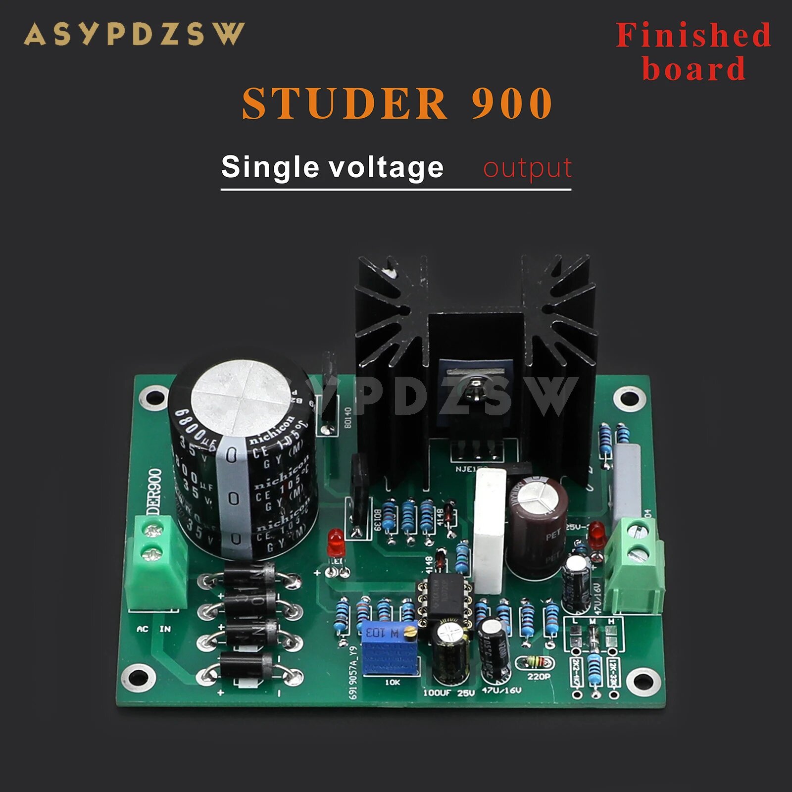 ASYPDZSW Плата для предусилителя/ЦАП на базе STUDER 900 5-24В, Finished board, DC 12V