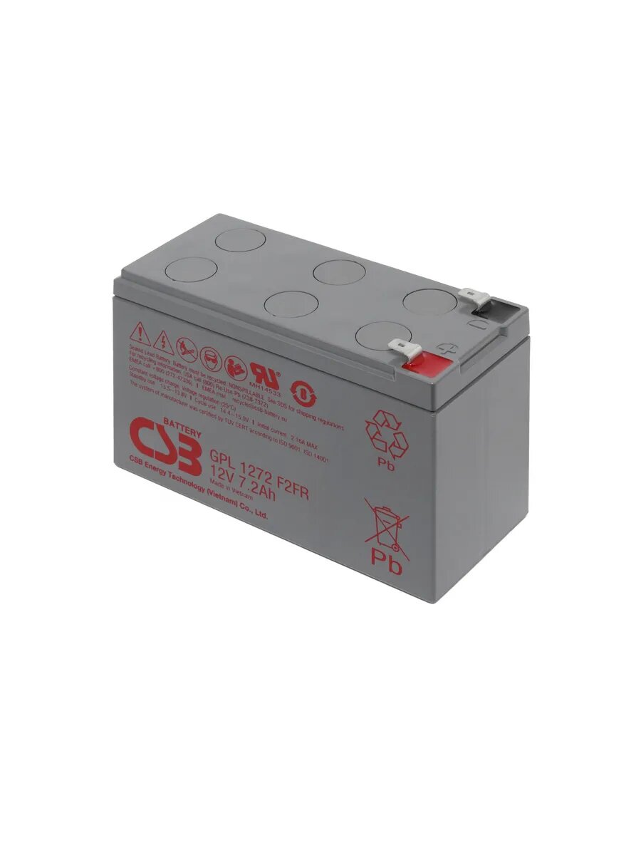 Батарея для ИБП GPL1272 F2 FR 12В 7.2Ач