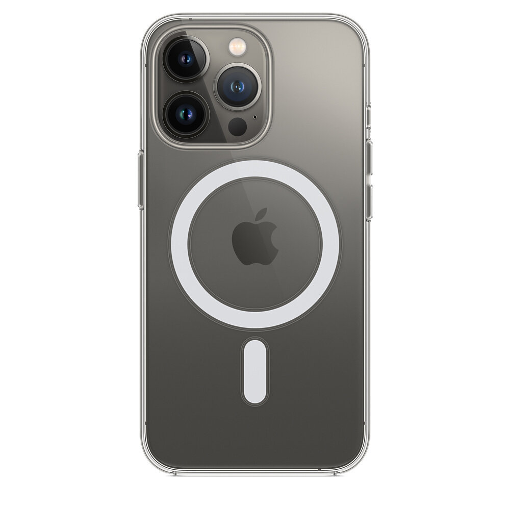 Чехол для iPhone 13 Pro Clear Case with MagSafe / Анимация NFC / На Айфон 13 Про / Прозрачный / Противоударный
