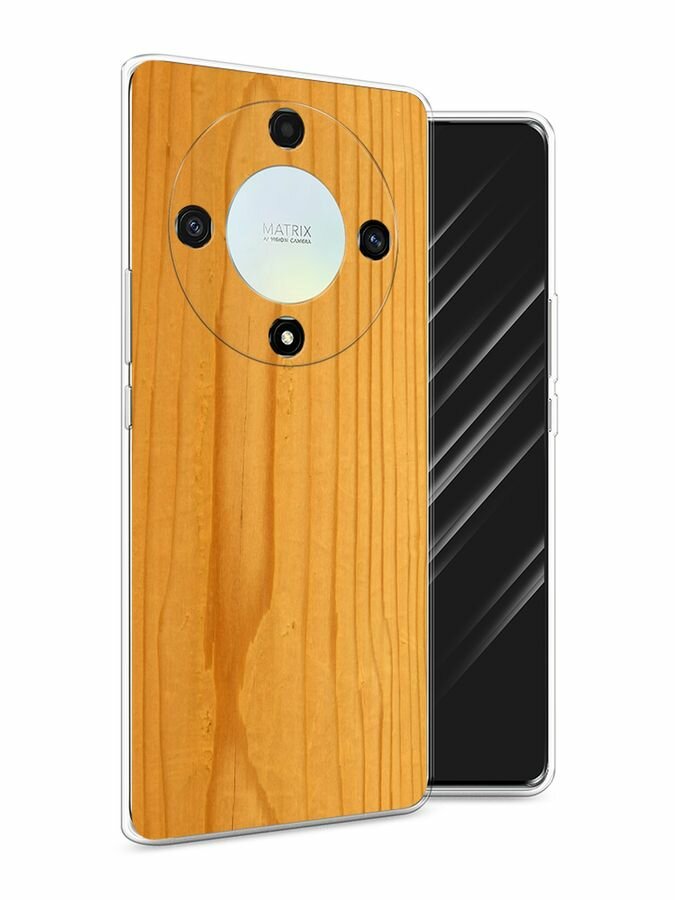 Силиконовый чехол на Honor X9A / Хонор X9A с принтом "Текстура дерево"