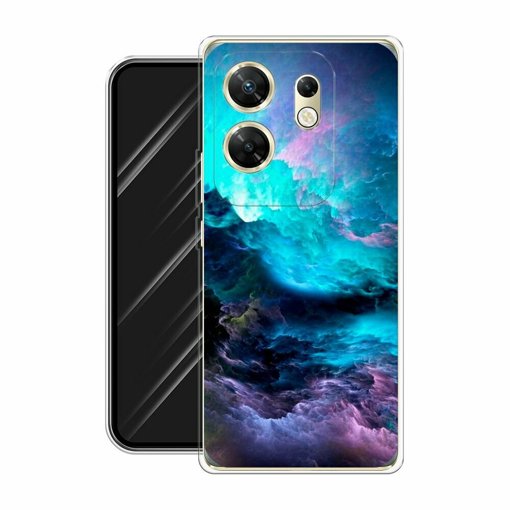 Чехол на Infinix Zero 30 4G / Инфиникс Зеро 30 4G с принтом "Бирюзовое небо" — фото 1