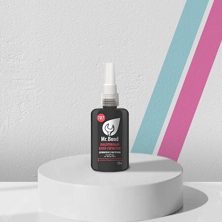 Mr.Bond 707 Клей-герметик анаэробный, демонтаж с нагревом, 50г