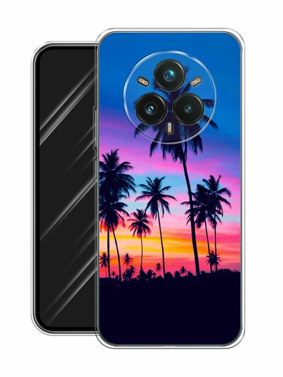 Силиконовый чехол на Realme 14 Pro / Реалми 14 Про с принтом "Закат 5" — фото 1