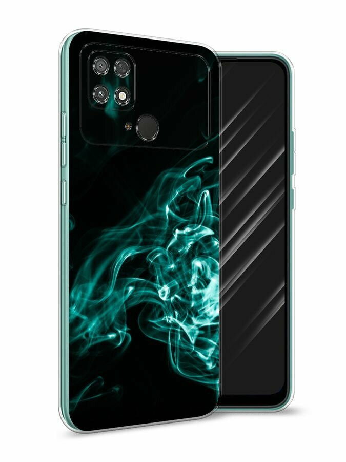 Силиконовый чехол на Xiaomi Poco C40 / Сяоми Поко C40 с принтом Дым