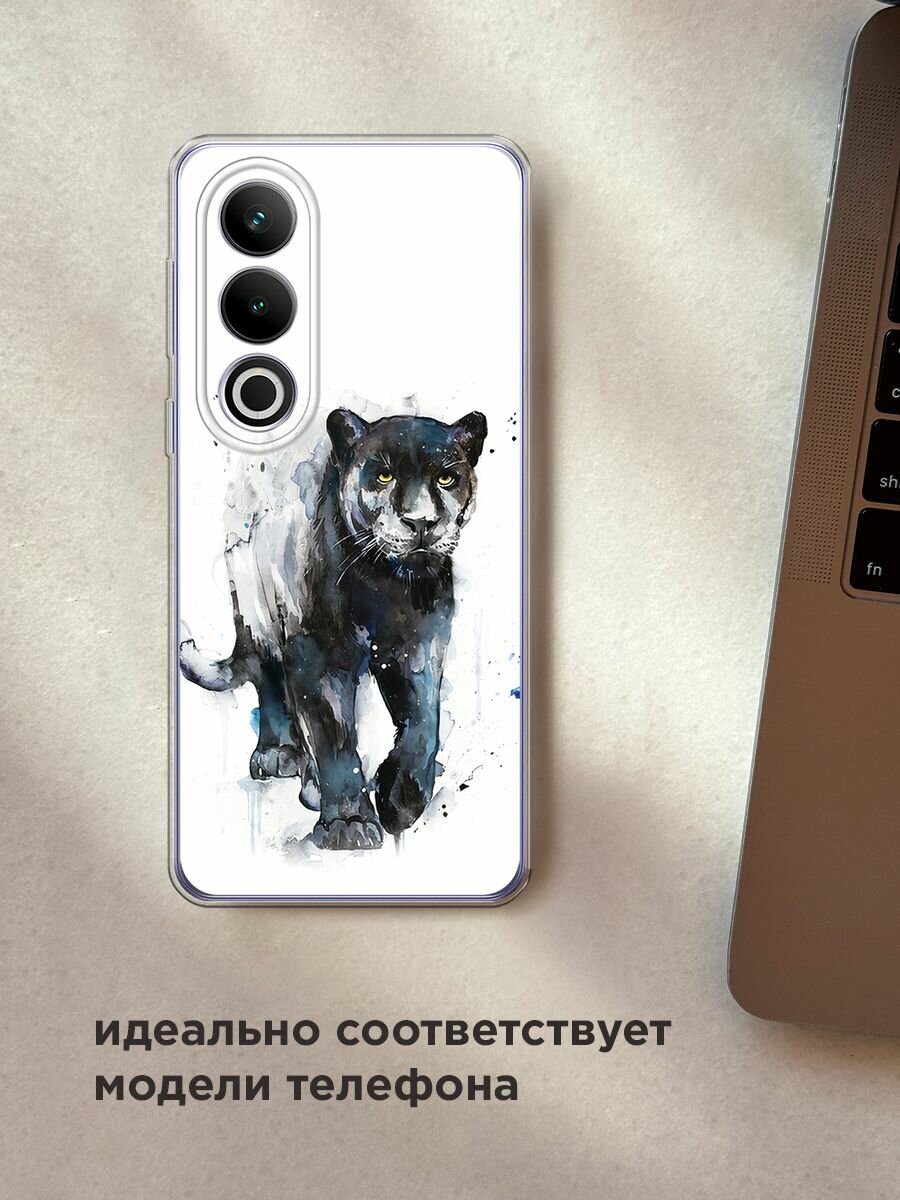 Чехол на Oneplus Ace 3V / Ван Плас Эйс 3V с принтом "Пантера арт 3" — фото 1
