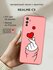 Силиконовый чехол на Realme C3 / Реалми C3 с принтом "Милое сердечко"