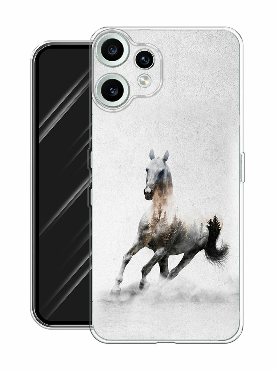 Чехол на CMF Phone 2 Pro / CMF Фон 2 Про с принтом "Лошадь лес" — фото 1