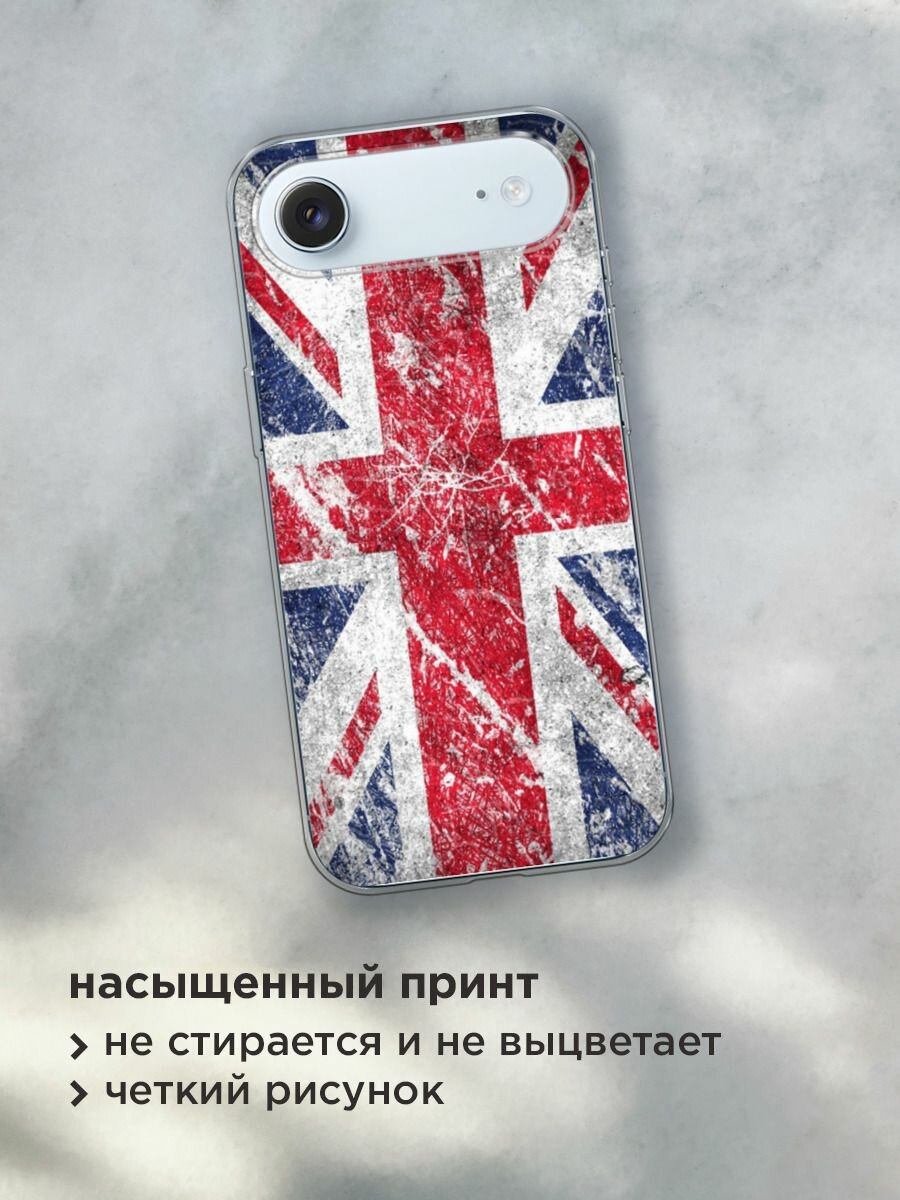 Чехол на Apple iPhone Air / Айфон Айр с принтом "Флаг британский" — фото 1