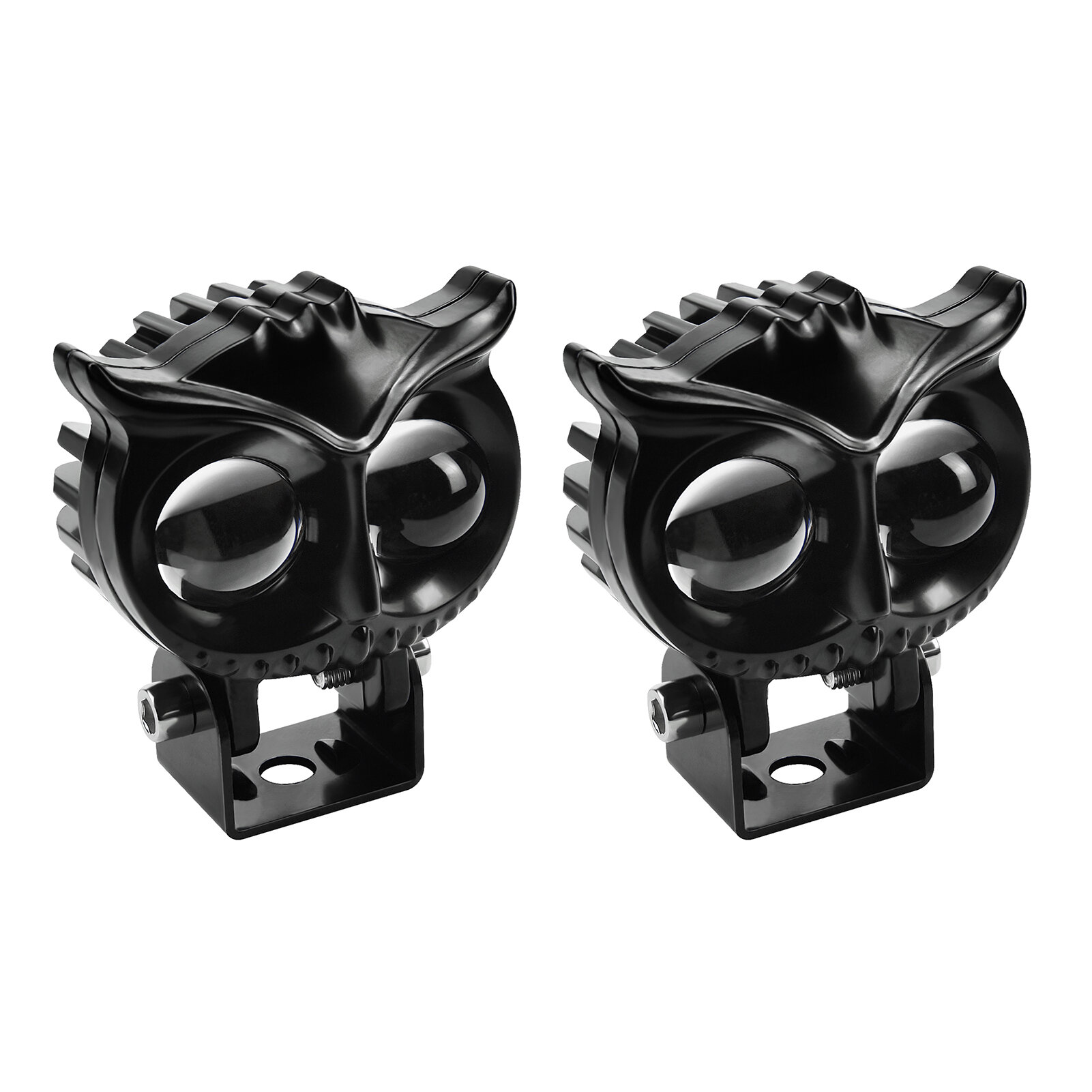 2шт Автомобильные Светы Мотоцикл Mini LED Фары П fogl 30W/45W 5000-6500K Черный Белый+Желтый для Мотоцикл Трактор ATV SUV Автомобиль Яхта DC12-85V IP65