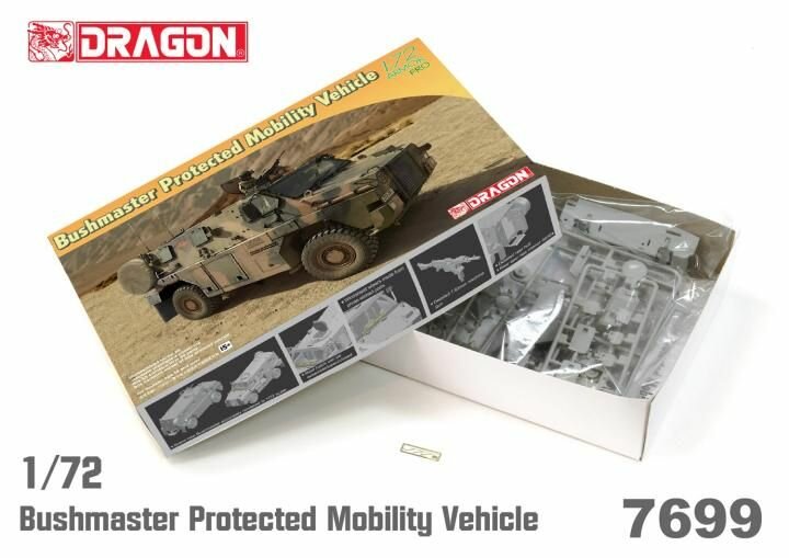 DRAGON 7699 1/72 Австралийский комплект моделей защищенных моторных транспортных средств "Big Viper"