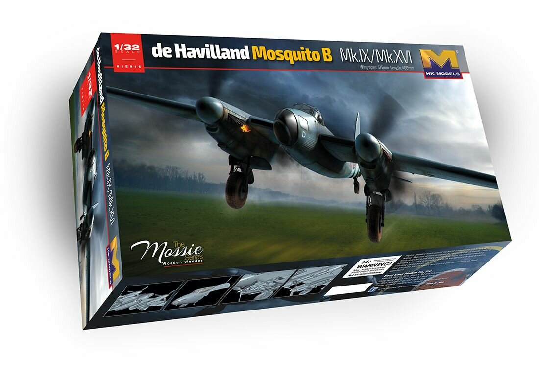 HK Model 01E016 1/32 Scale de Havilland Mosquito B Mk. IX/Mk. XVI пластмассовых сборная модель самолета