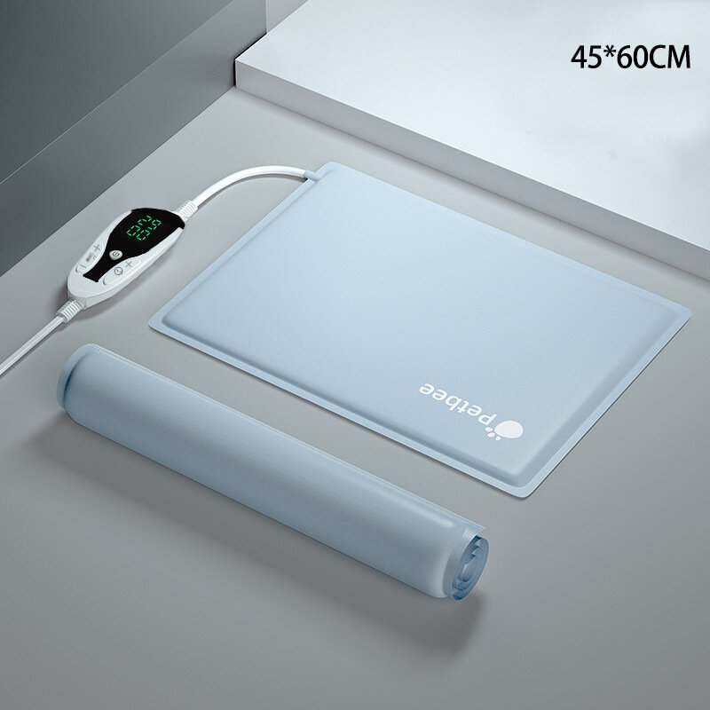 Лежанка для собак и кошек с подогревом 45*60cm, коврик с подогревом для животных, грелка электрическая