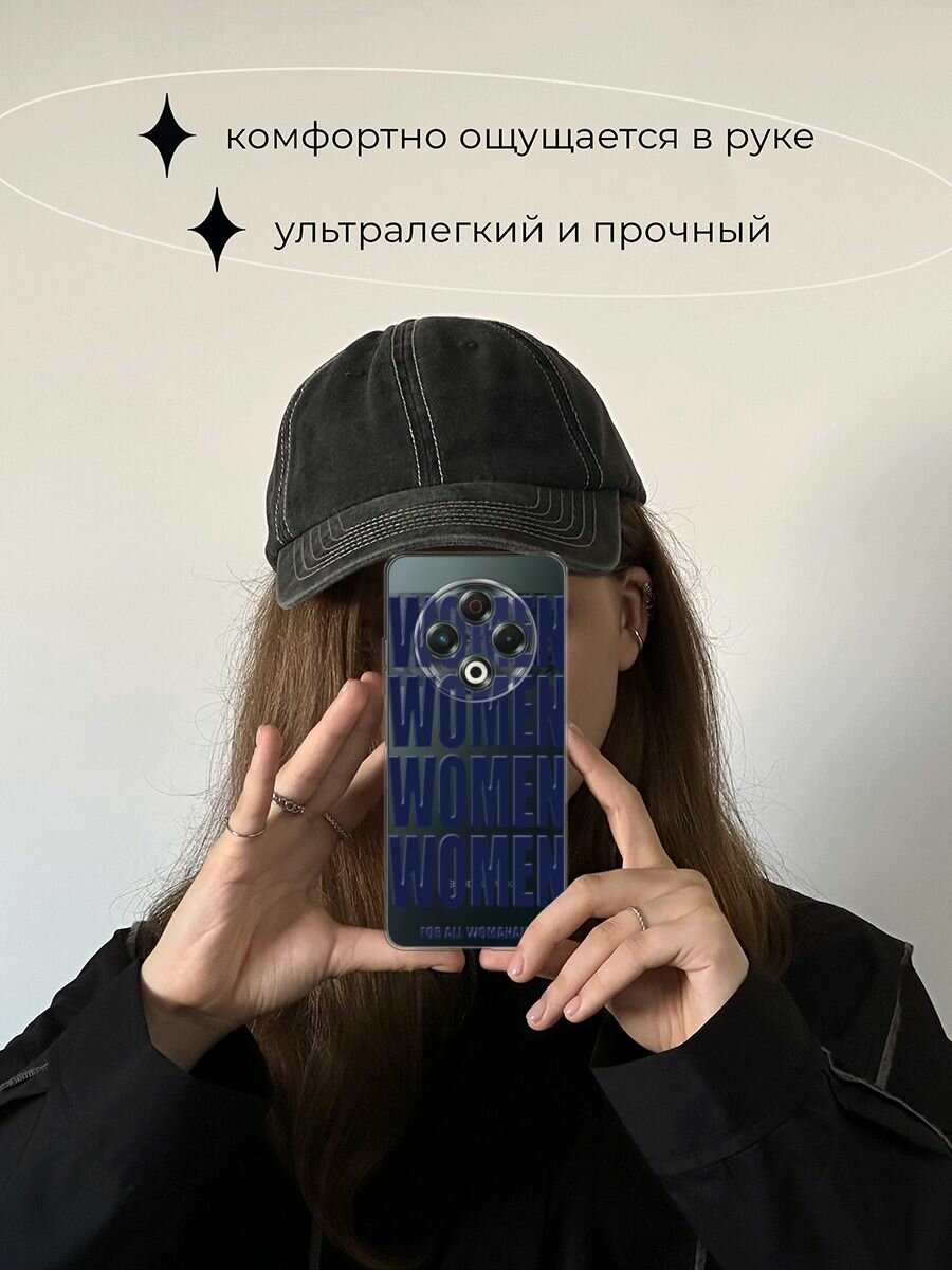 Чехол на Tecno Spark 30 / Текно Спарк 30 с принтом Woman blue — фото 1