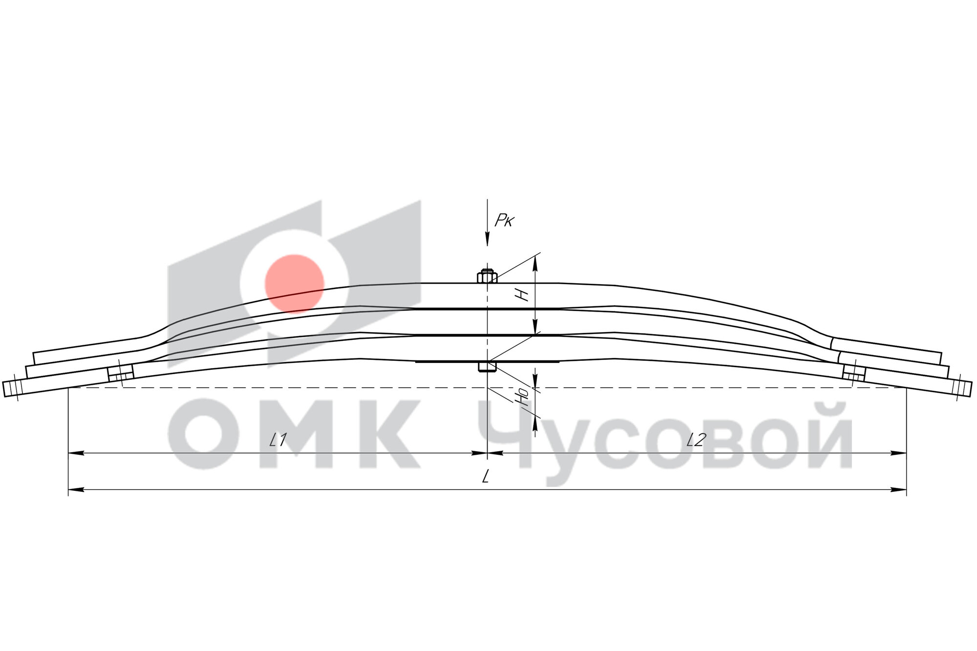 Рессора задняя для Mercedes-Benz Actros Euro 6 3 листа