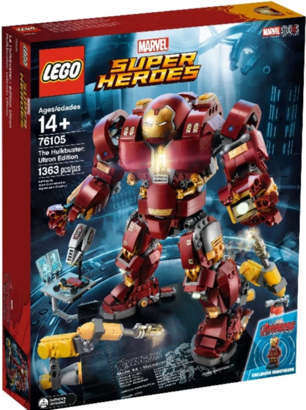 Конструктор LEGO Marvel Super Heroes 76105 Халкбастер - Эра Альтрона, The Hulkbuster - Ultron Edition, 1363 дет.