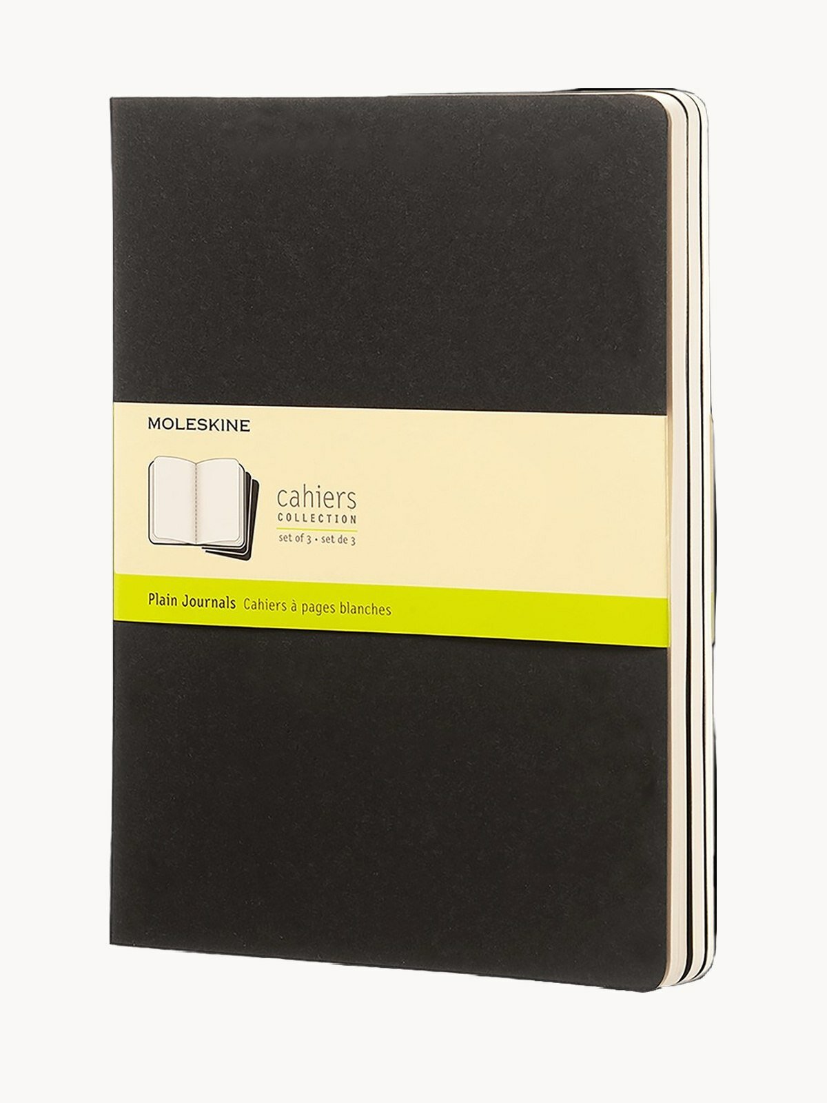 Набор блокнотов Moleskine Cahier Journals QP323 XL 190х250мм, обложка картон, 120стр, нелинованный, черный (3шт)
