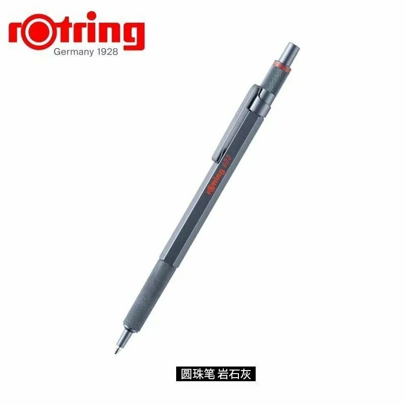 Немецкая шариковая ручка ROtring нового цвета 600 с низким центром тяжести и цельнометаллическим стержнем для подписи
